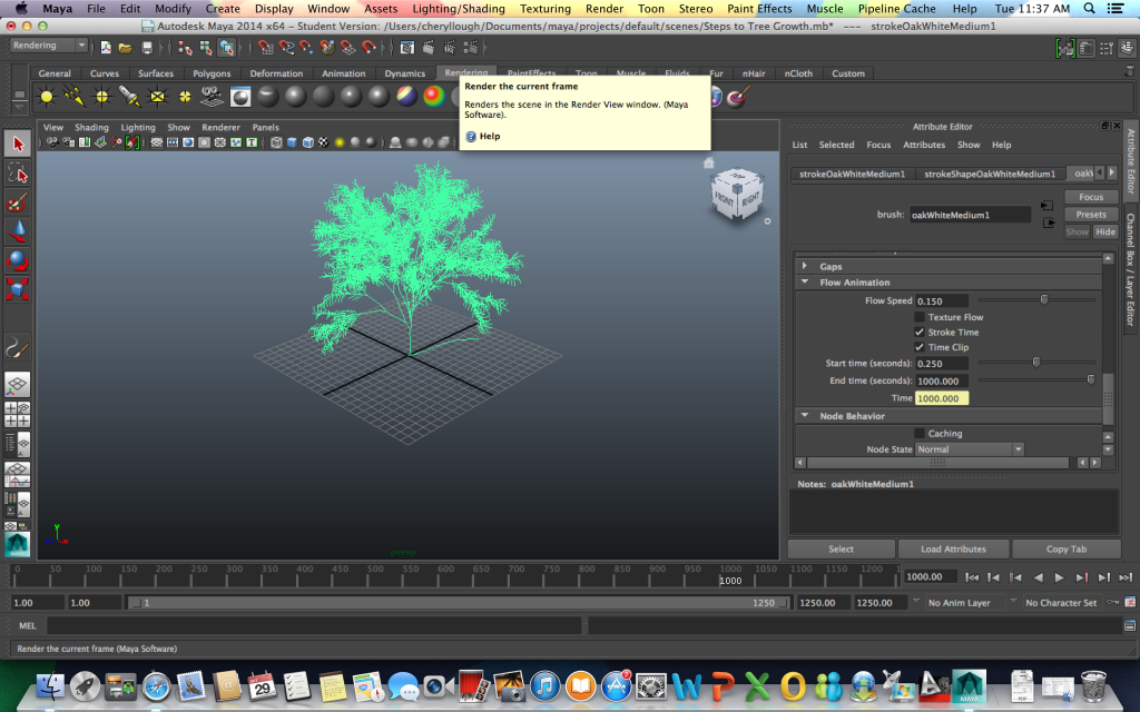 Select frame to complete animation. Then click Stroke Time and Time ...