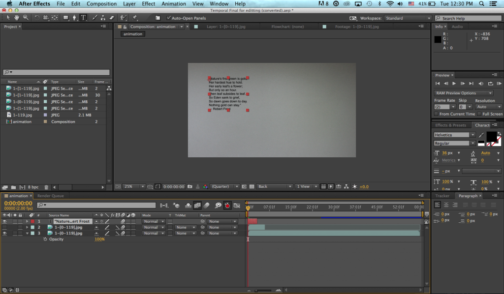 {LaB} » Time Lapse Video, After Effects and Changes in Nature