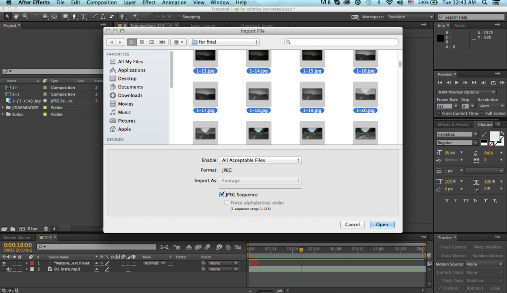 {LaB} » Time Lapse Video, After Effects and Changes in Nature